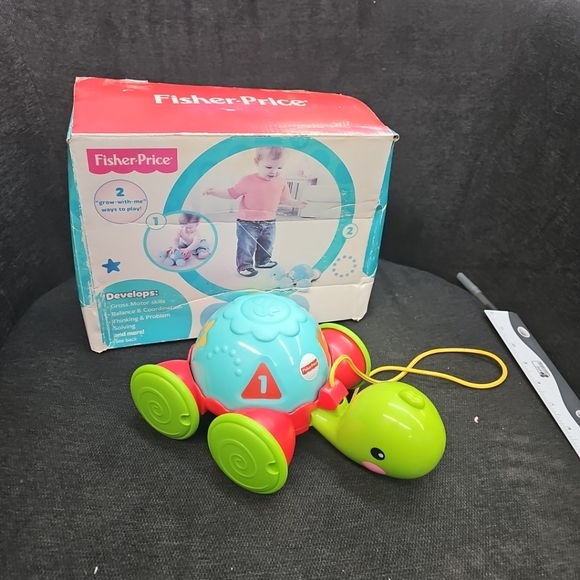 Fisher-Price | Toys | New 25 Fisher Price Pullalong Turtle Develops ...